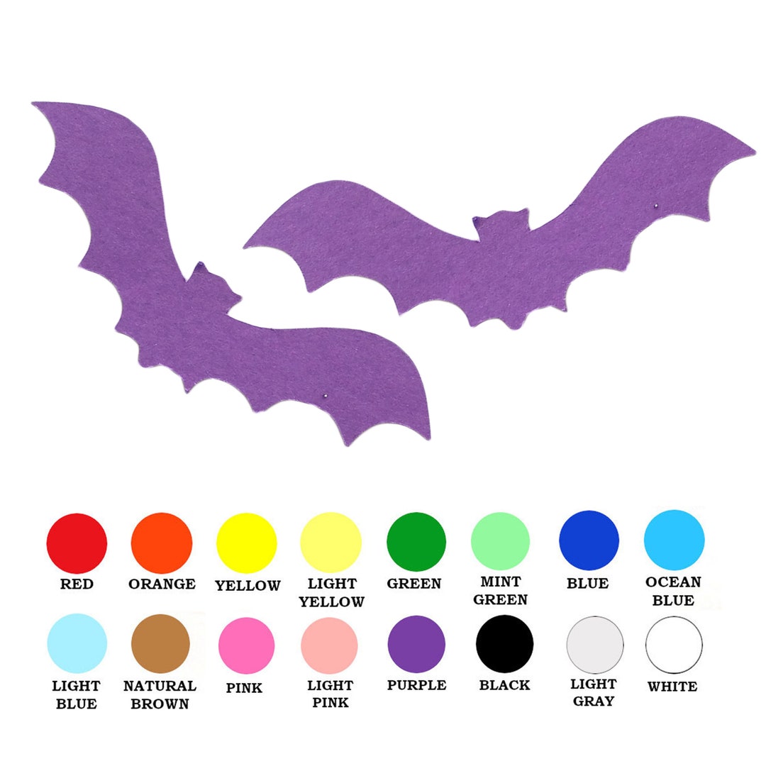 25 Pack - Paper Bat Shapes, Bat Paper Shape, Halloween Paper Shapes ...