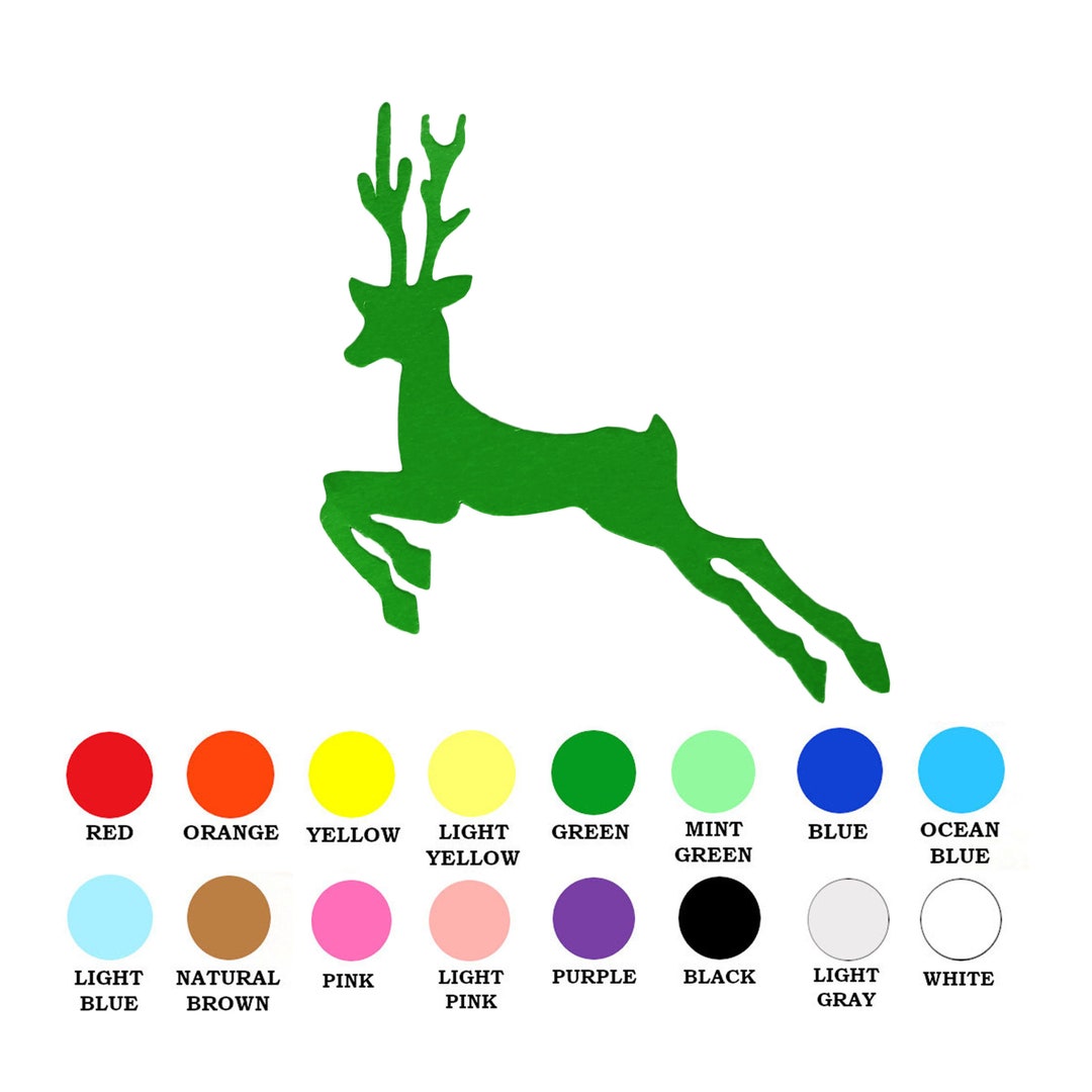 25 Pack - Paper Reindeer Shapes, Reindeer Paper Shape, Paper Christmas ...