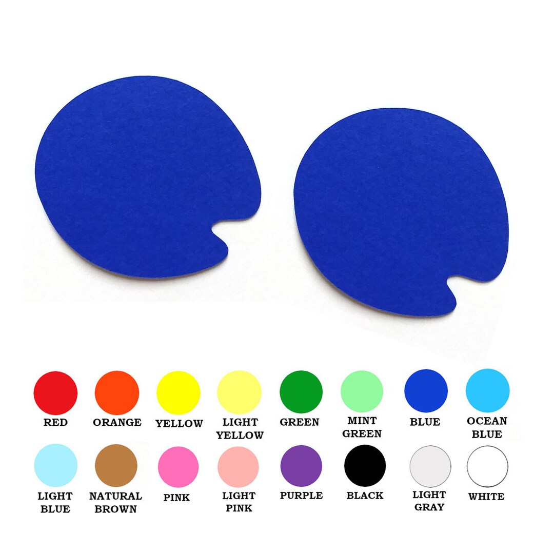 25 Pack - Paper Lily Pad Shape, Lily Pad Shapes, Paper Lily Pad Cut ...