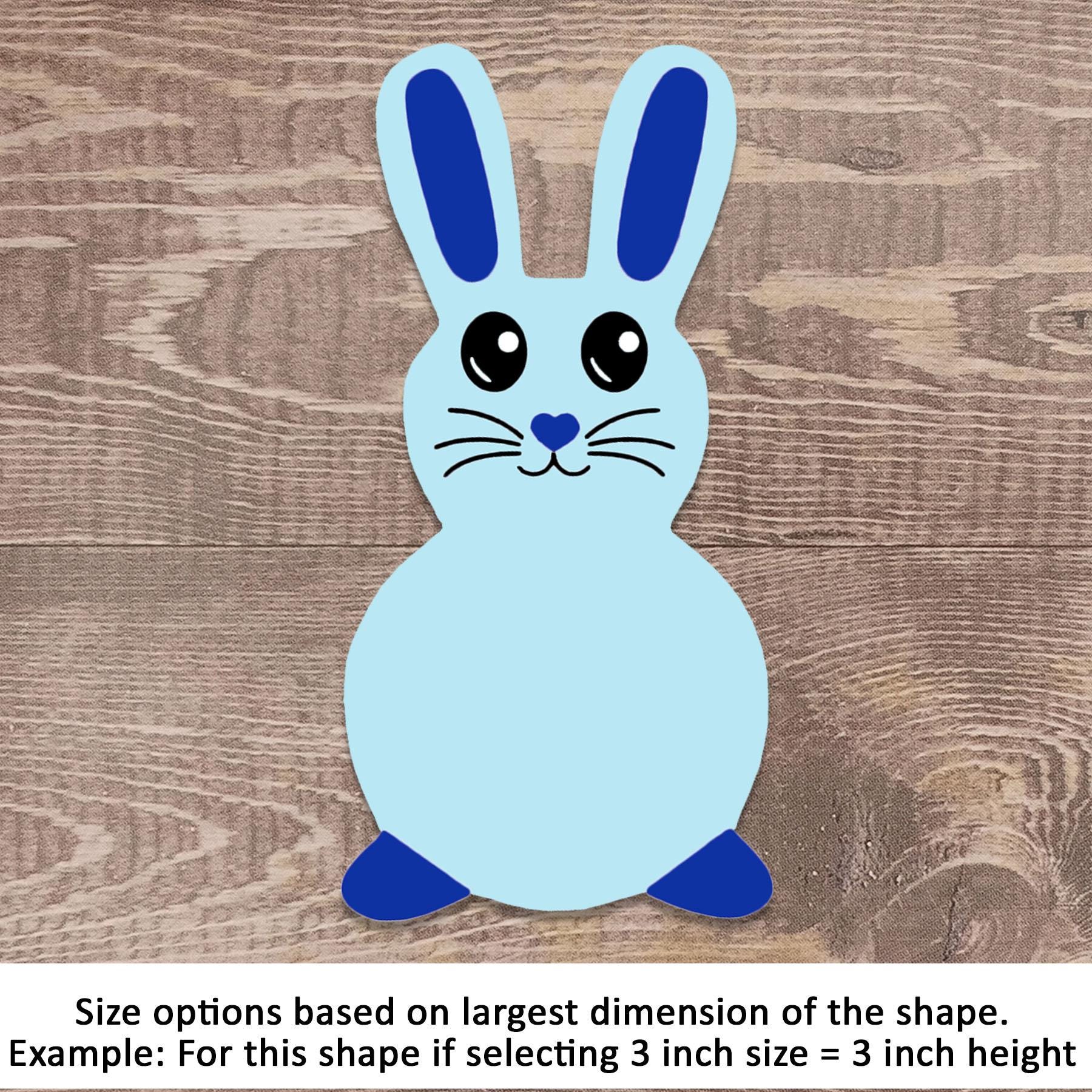 12 Pack - Paper Easter Bunny Shapes, Bunny Paper Shapes, Easter Paper ...
