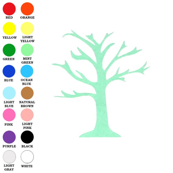 25 Pack Paper Branch Tree Shape Branch Tree Shapes Paper | Etsy