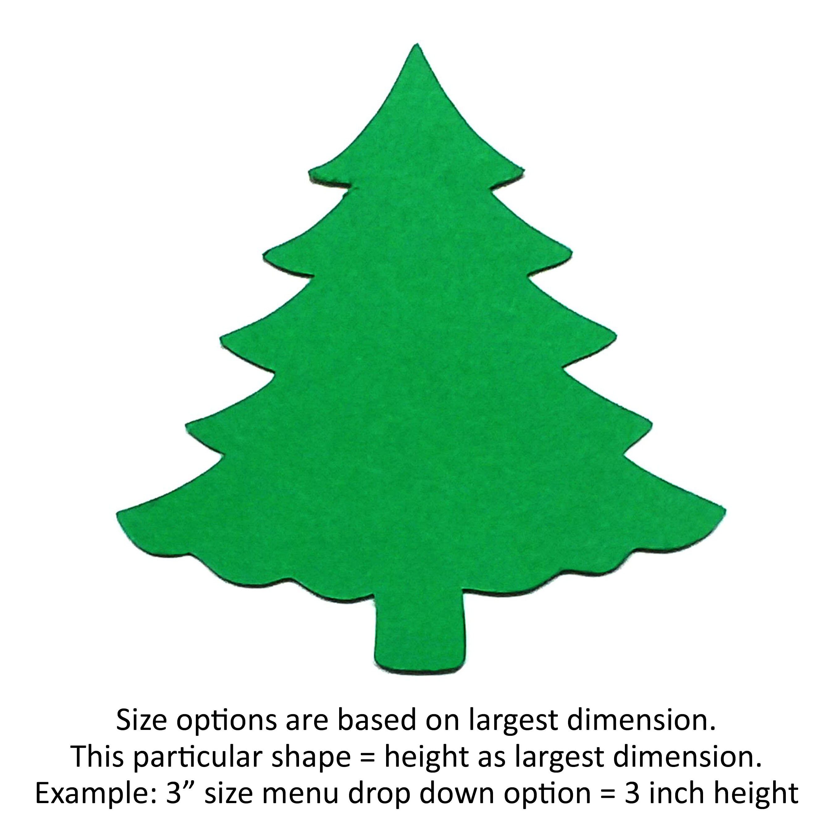 25 Pack - Paper Christmas Tree, Christmas Tree Paper Shape, Tree Shape ...
