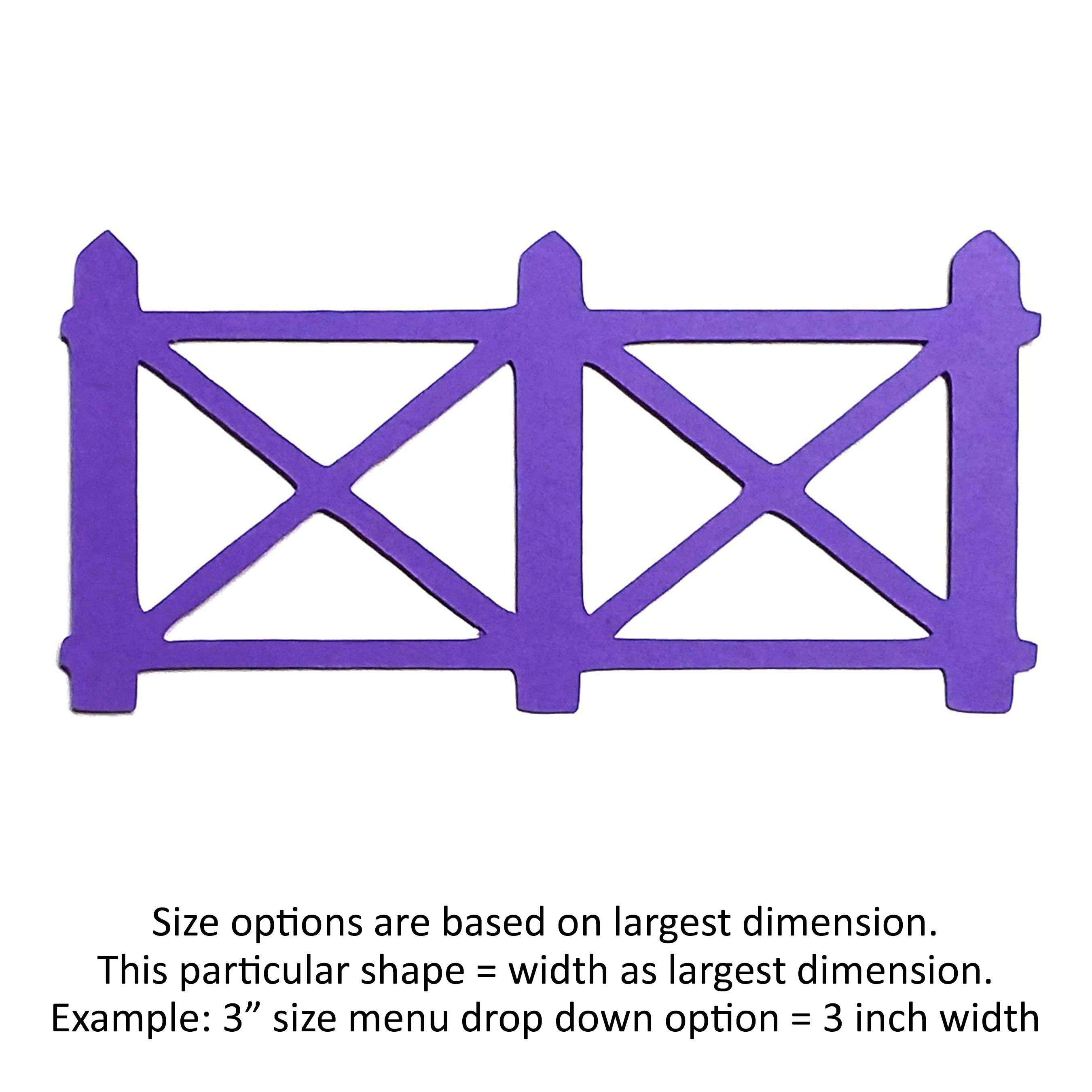 25 Pack Paper Fence Shape Fence Die Cut Fence Shape Cut - Etsy