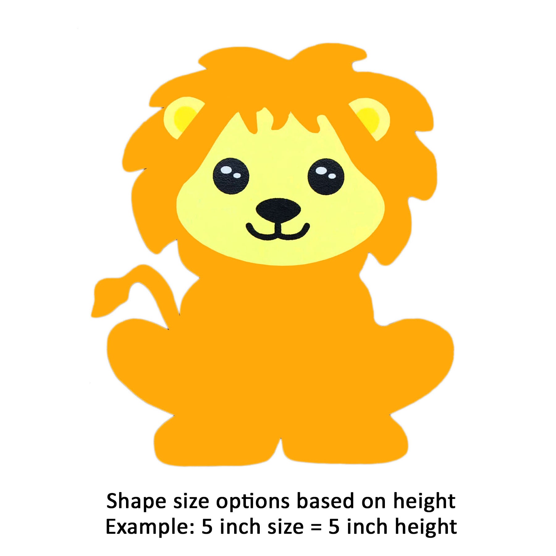 12 Pack - Paper Lion Shapes, Lion Paper Shape, Paper Animal Shapes ...