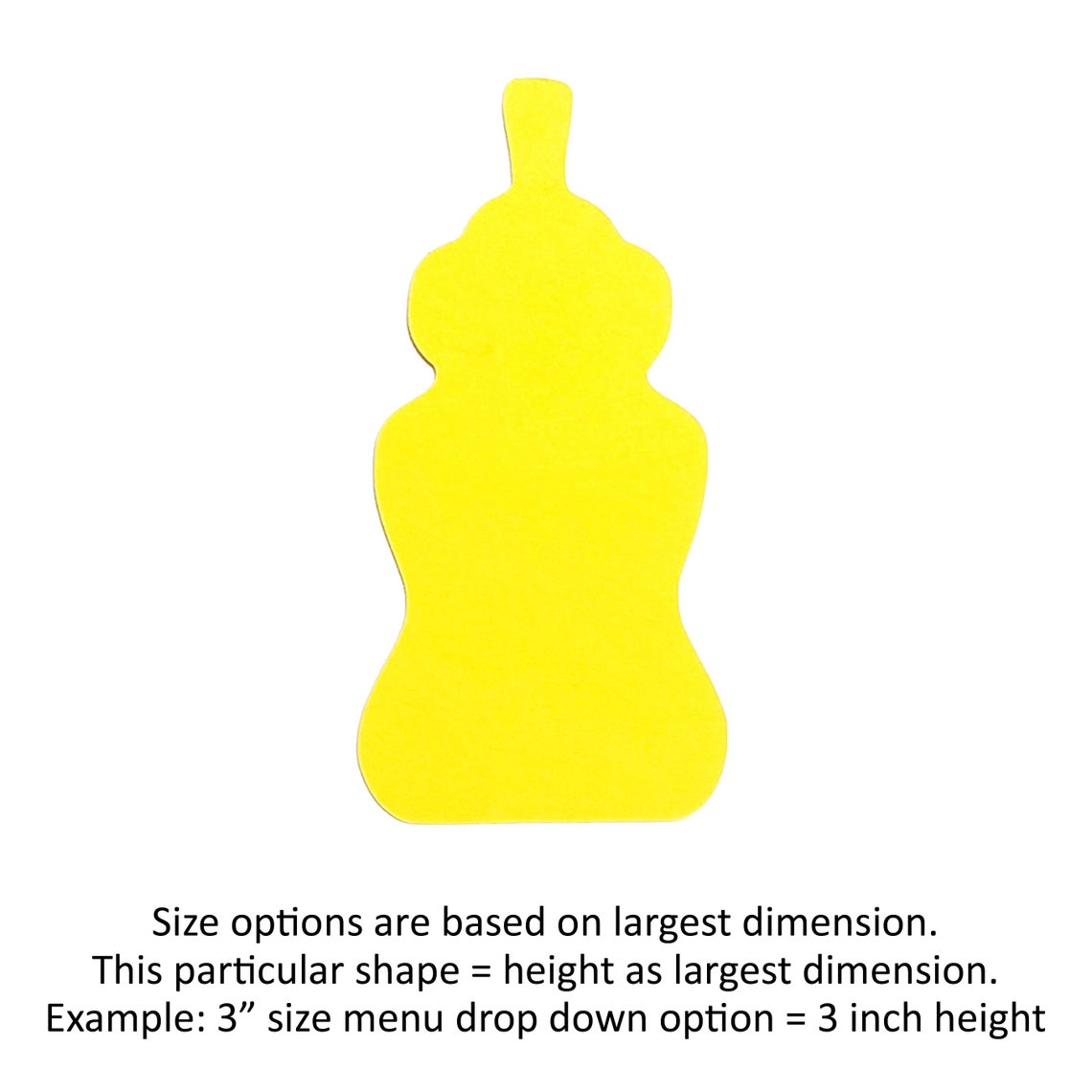 25 Pack Paper Baby Bottle Shapes Baby Bottle Die Cut DIY | Etsy