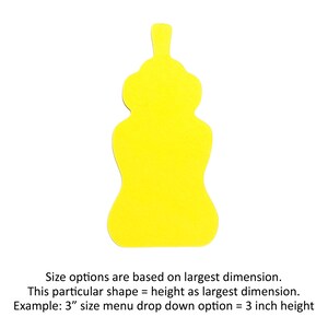 25 Pack Paper Baby Bottle Shapes, Baby Bottle Die Cut, DIY Baby Shower ...