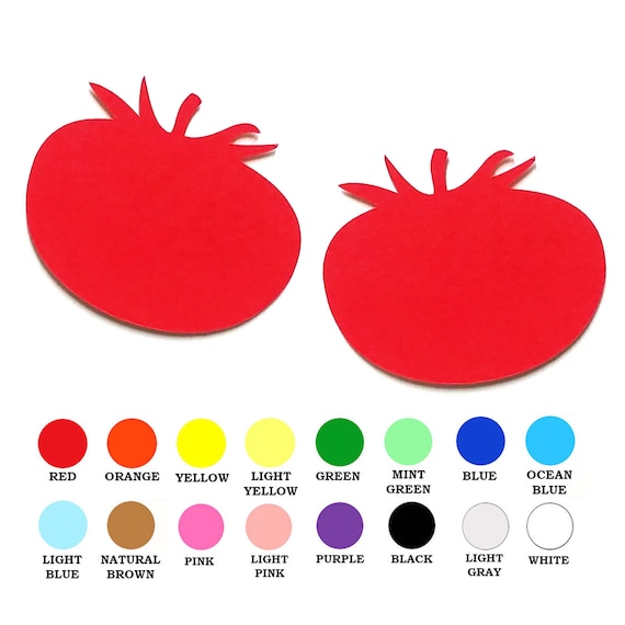 25 Pack Paper Tomato Shapes Tomato Paper Cut Out Paper - Etsy