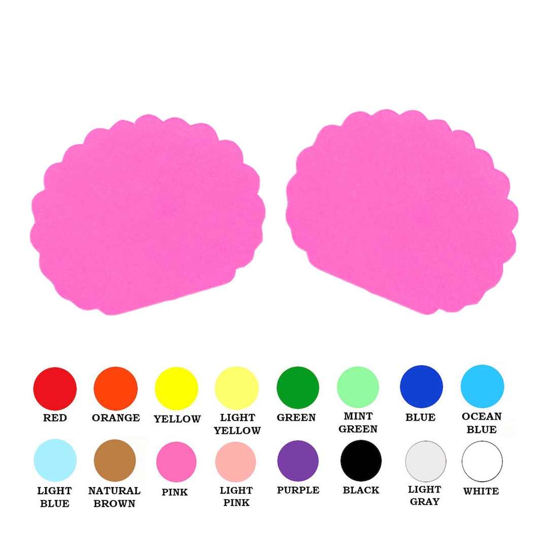 25 Pack - Paper Seashell Shape, Paper Seashell Cut Outs, Paper Seashell ...