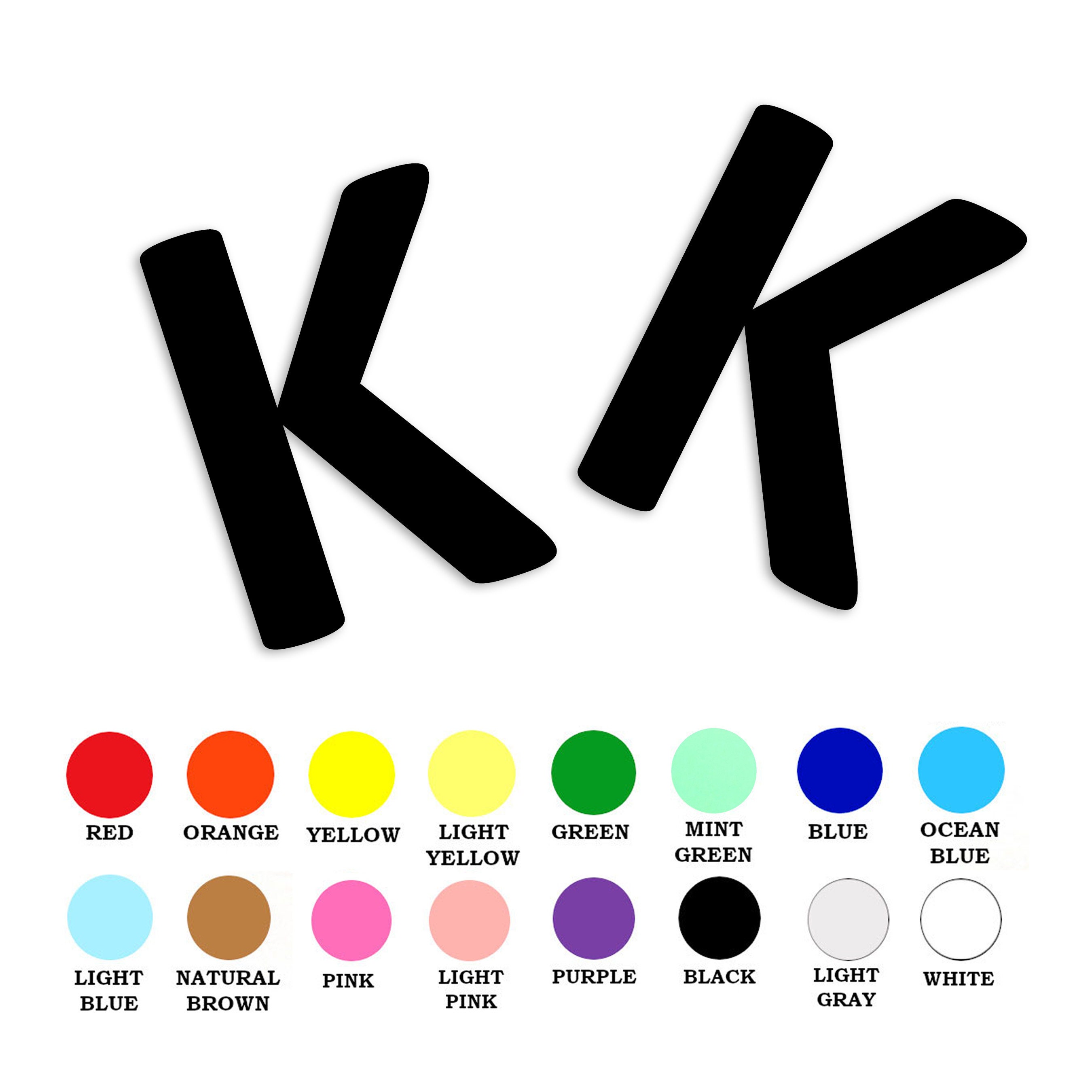 25 Pack Letter K Shape Letter K Cut Outs Paper K Cut Out - Etsy