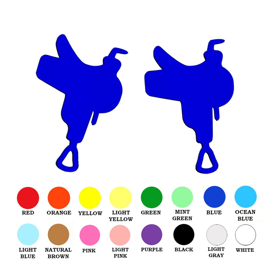 25 Pack - Paper Saddle Shapes, Paper Saddle Die Cut, Western Saddle Cut ...