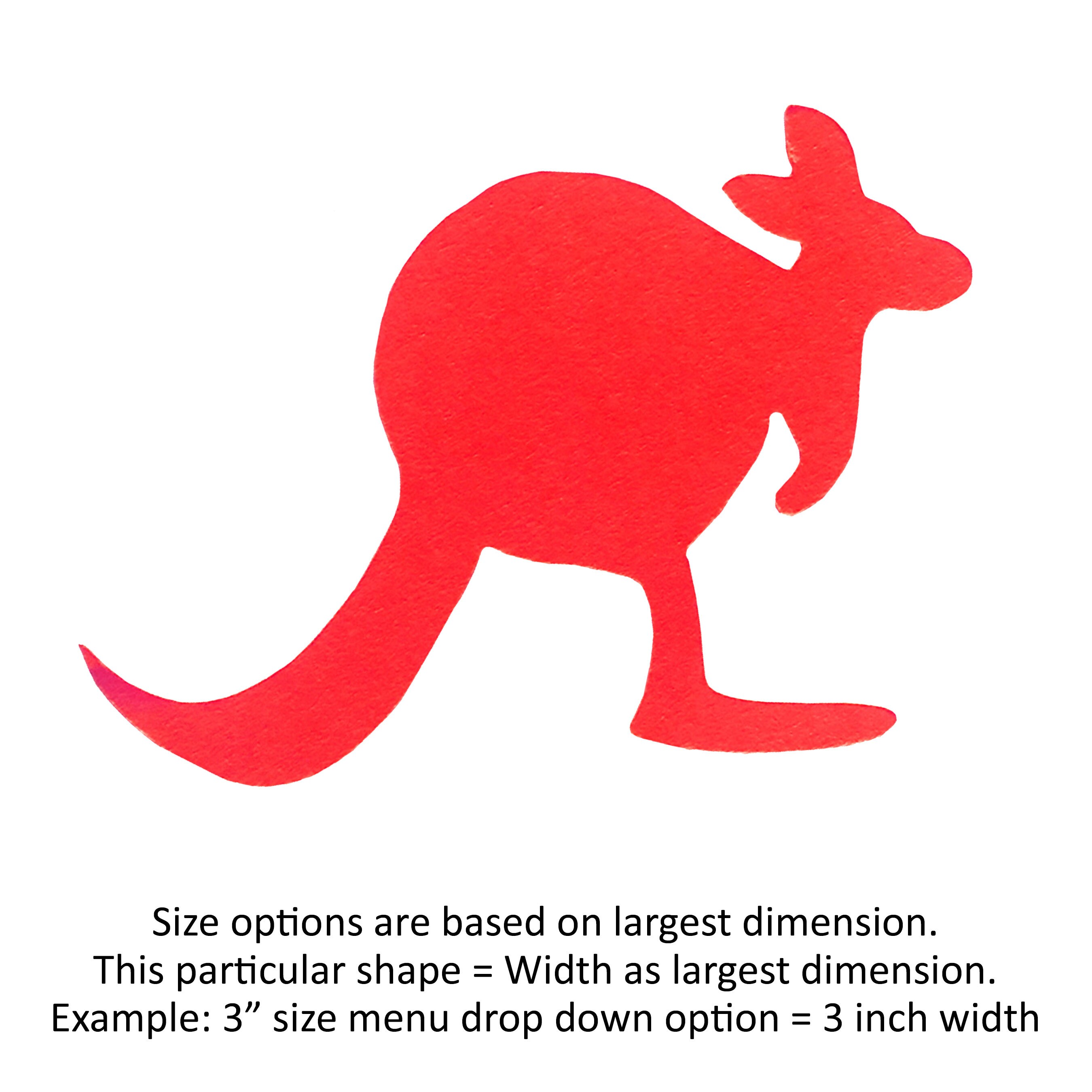 25 Pack Paper Kangaroo Shapes Paper Kangaroo Shape Cut Out - Etsy