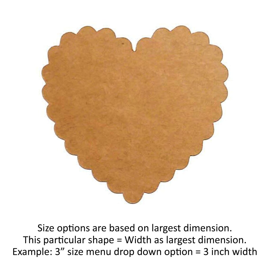 25 Pack Paper Scallop Heart Shapes Scalloped Heart Shape - Etsy