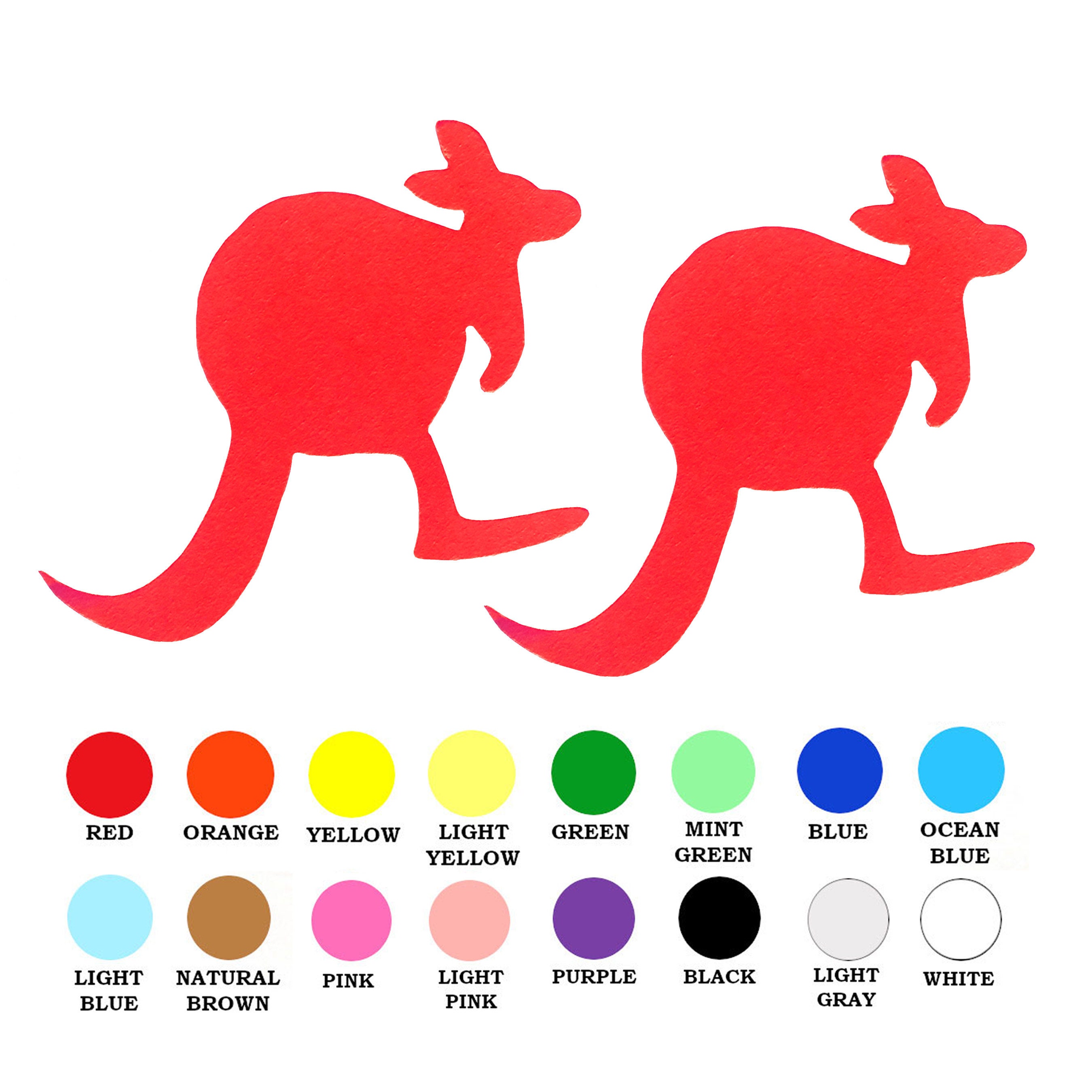 25 Pack Paper Kangaroo Shapes Paper Kangaroo Shape Cut Out - Etsy