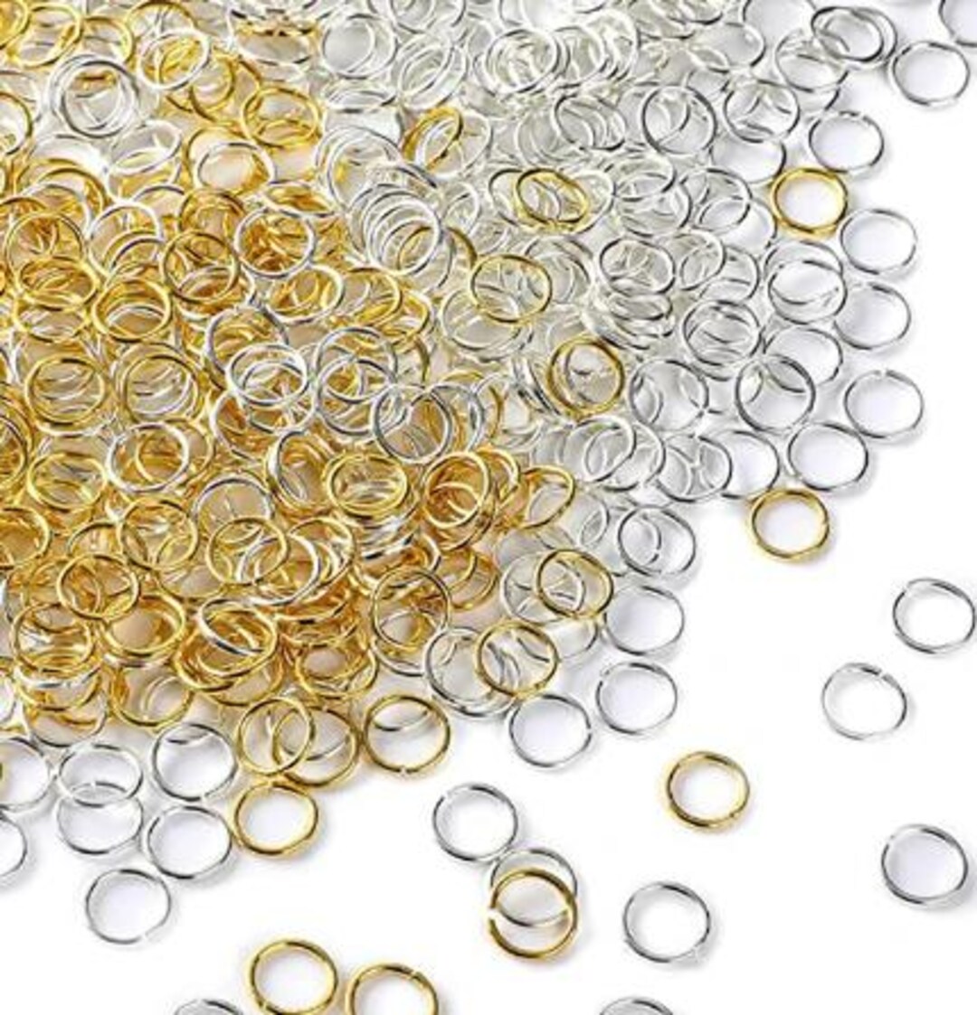 ADD-ON ONLY Stainless Steel Jump Rings, 6mm Silver Jump Rings, 6mm Gold ...