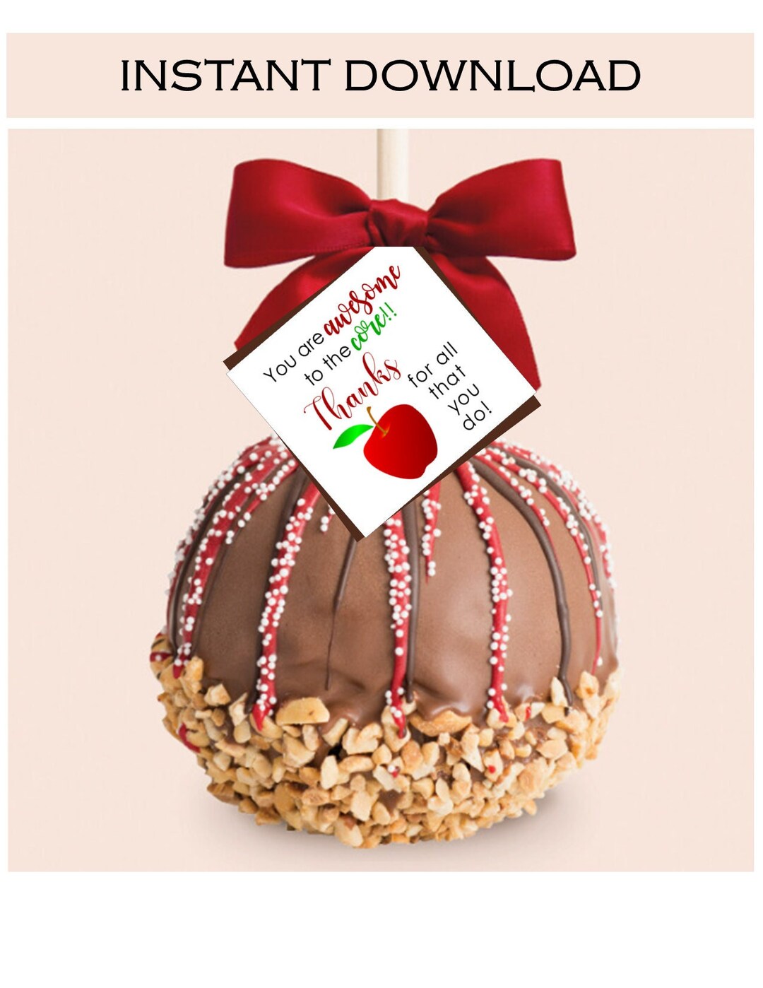 Teacher Gift Tags, INSTANT DOWNLOAD, Teacher Appreciation, Awesome to ...