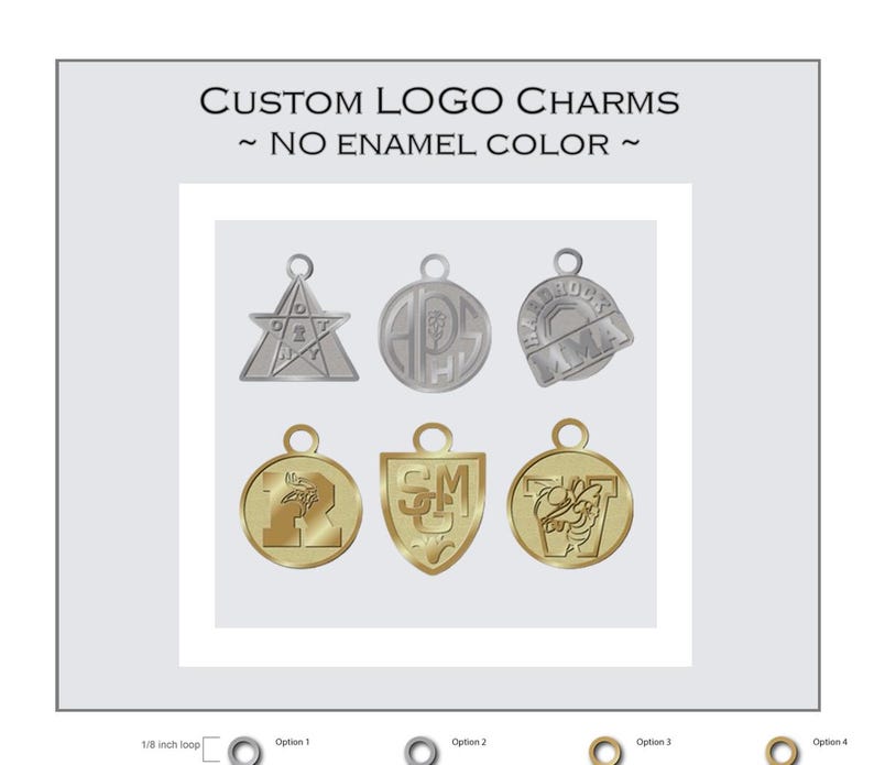 Personalized Enamel Color Logo Charms: Digital Proof for Die-cut Custom ...