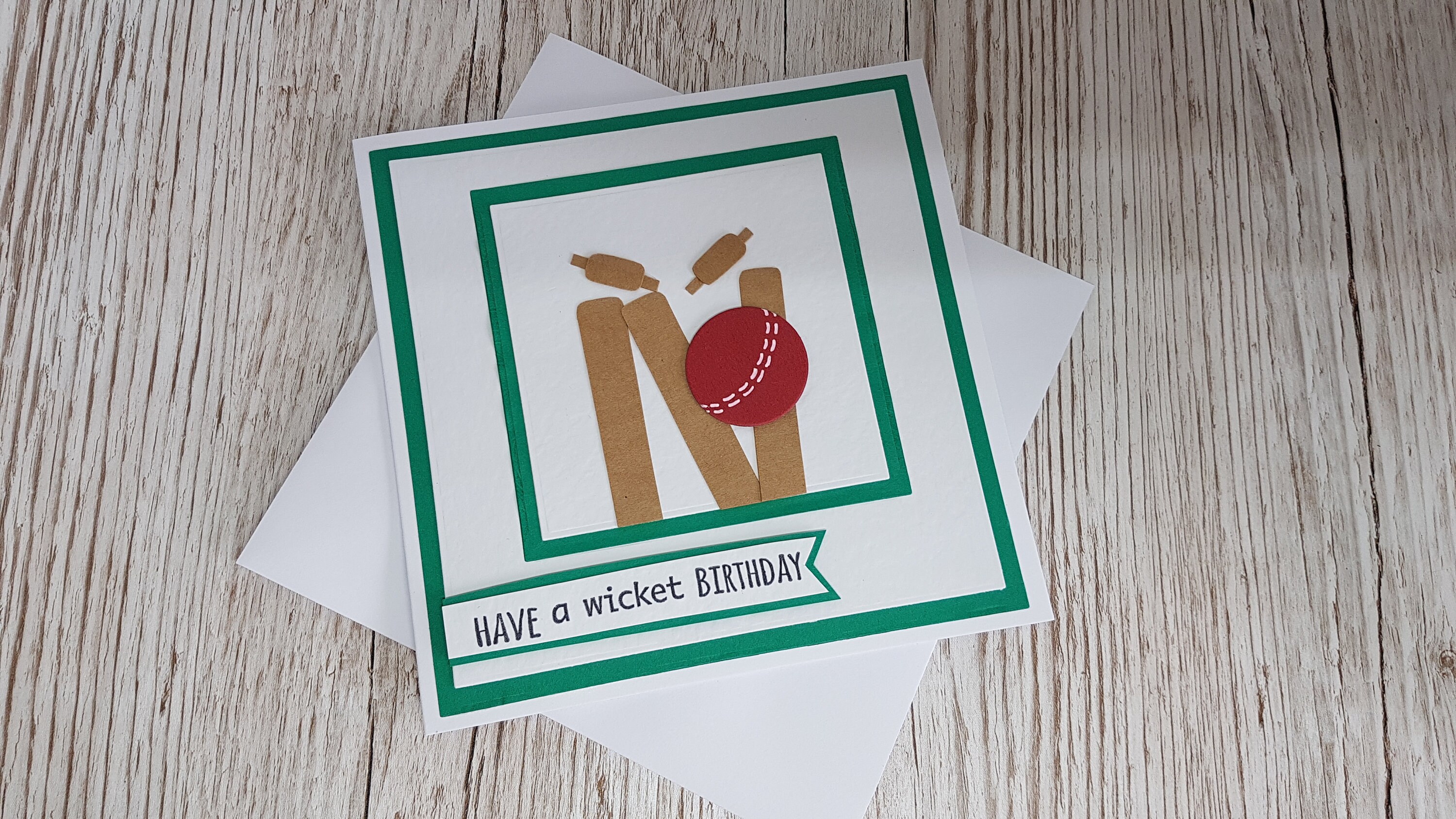 Handmade Cricket Birthday Card/ Have a Wicket Birthday/ - Etsy UK