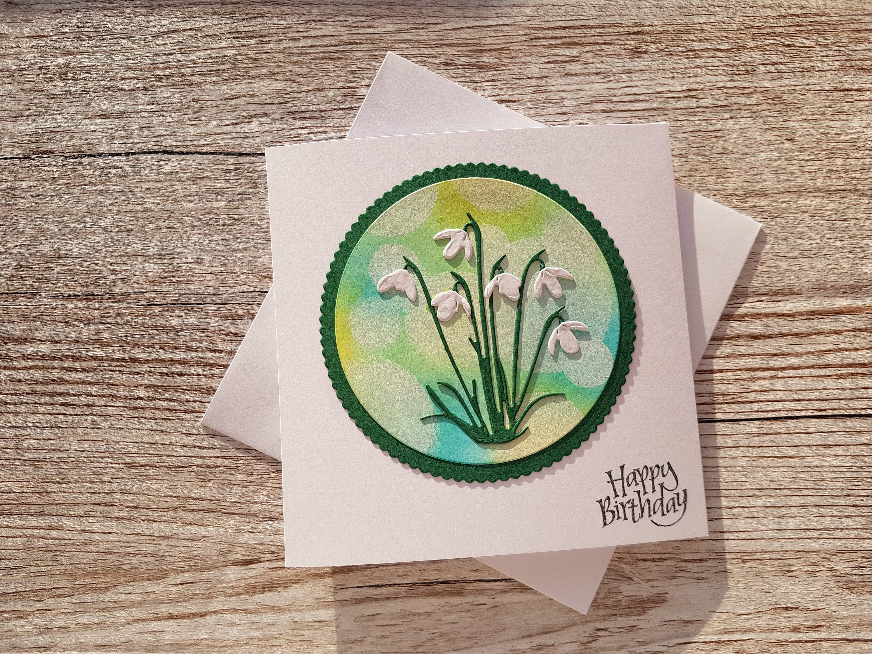 Snowdrop Birthday Card - Happy Birthday - Card for a Gardener - Etsy UK