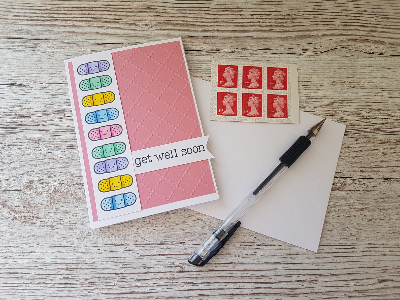 Sticking Plasters Get Well Soon Card /sticking Plasters / Cute - Etsy