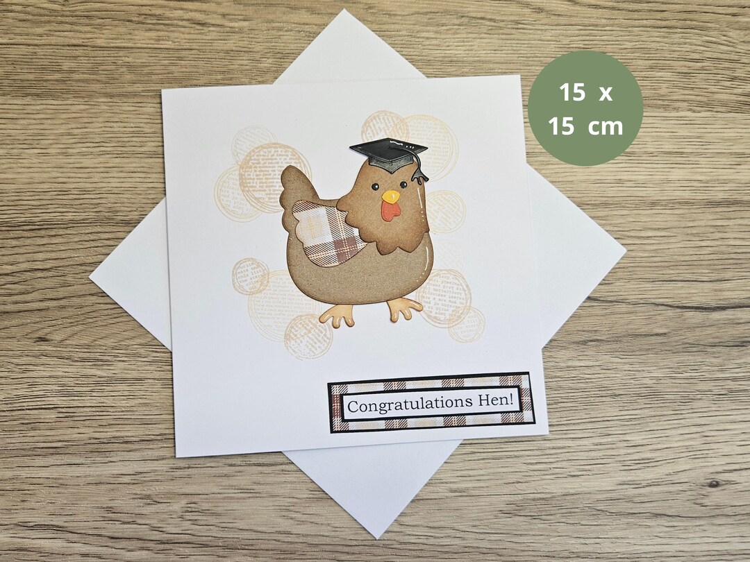 Scottish Graduation Card | Congratulations Hen! | Handmade Graduate ...