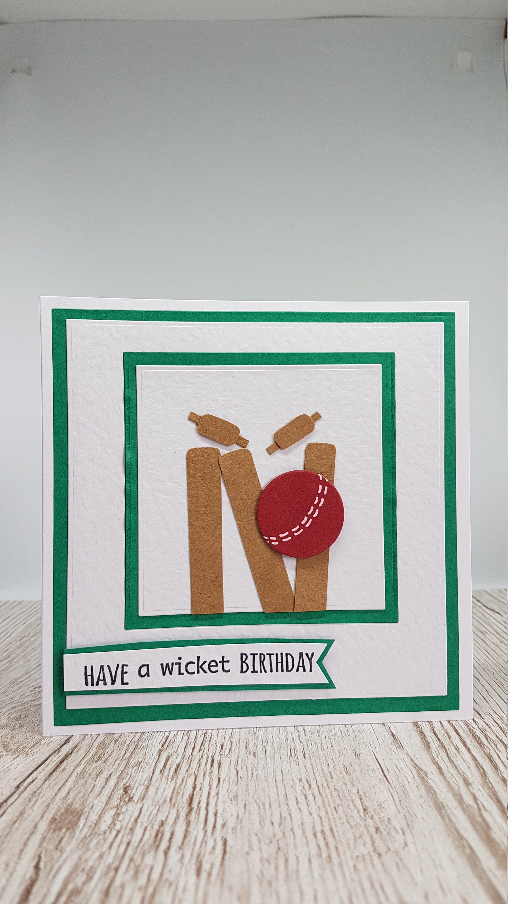 Handmade Cricket Birthday Card/ Have a Wicket Birthday/ - Etsy UK