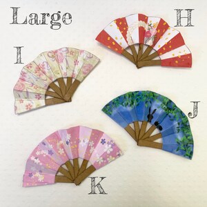 Forest Japanese Fan Folding Fan Paper Fan Miniature 1/6 1/8 Dollhouse ...