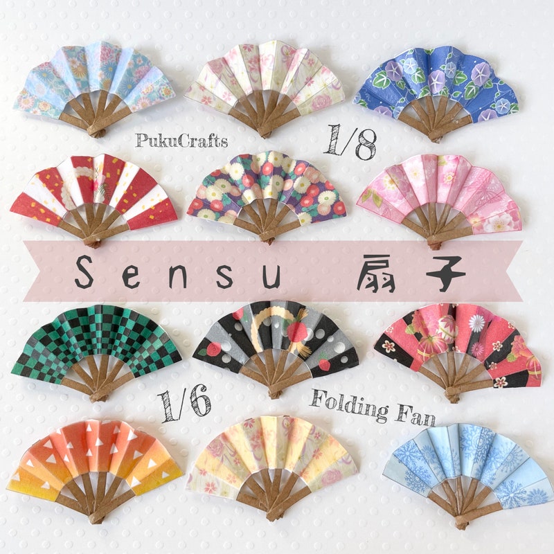 Japanese Fans Purple - Etsy