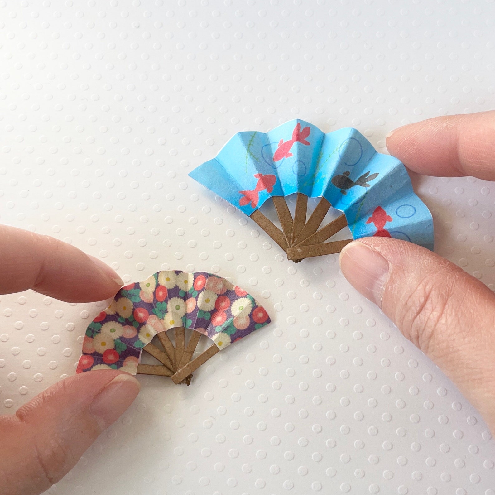 Forest Japanese Fan Folding Fan Paper Fan Miniature 1/6 1/8 Dollhouse ...