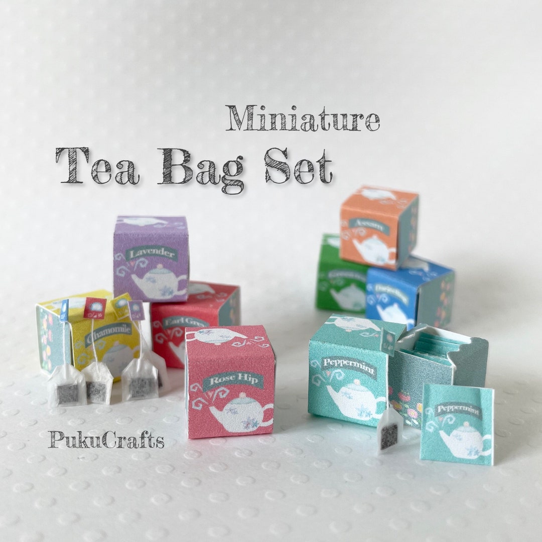 Forest Tea Bag Set Miniature Dollhouse Food Sylvanian Snack - Etsy