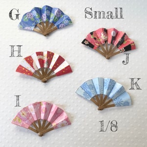 Forest Japanese Fan Folding Fan Paper Fan Miniature 1/6 1/8 Dollhouse ...