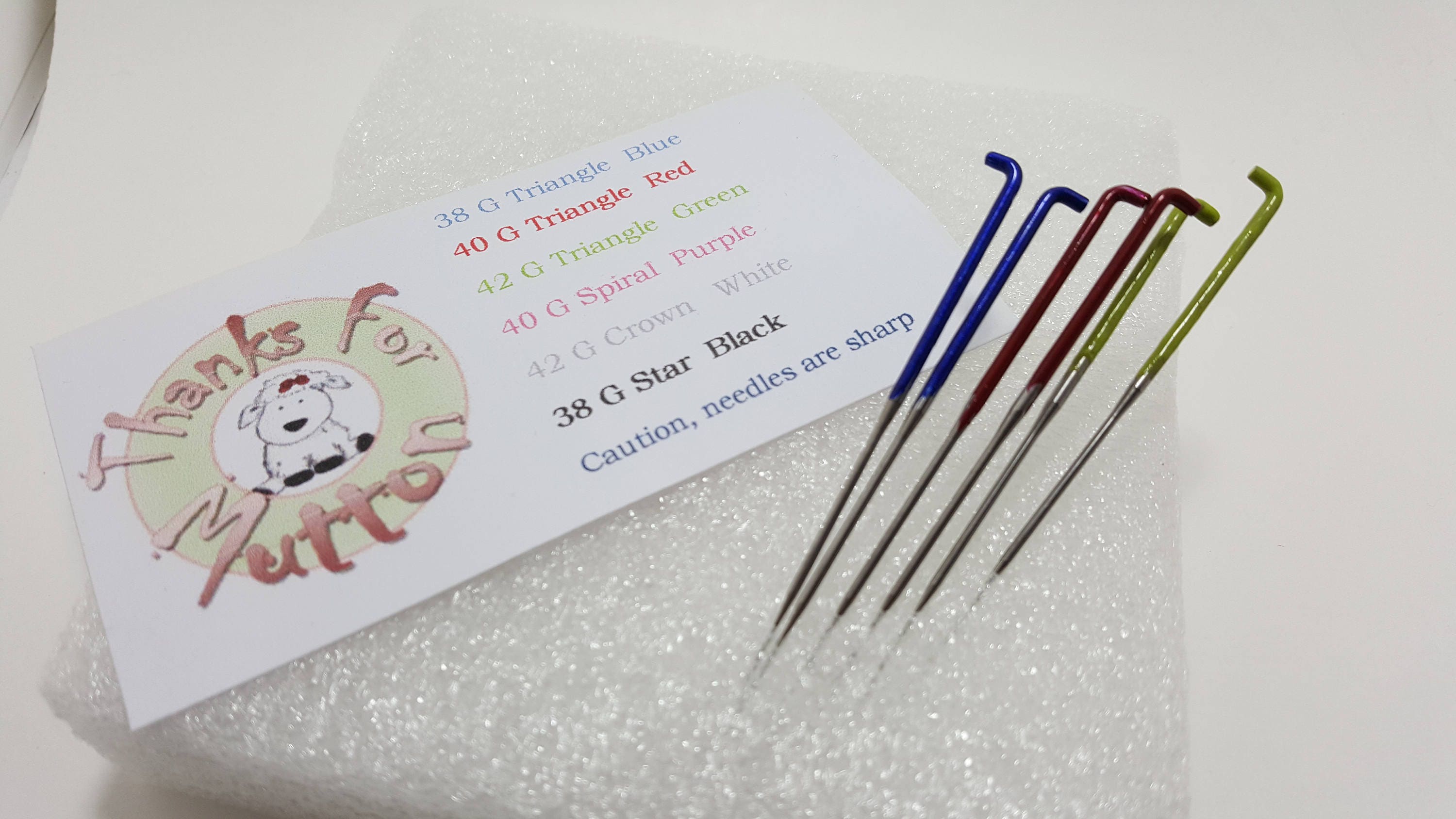 18 Triangle 3 Most Used Sizes Needlefelting Needles Canadian | Etsy