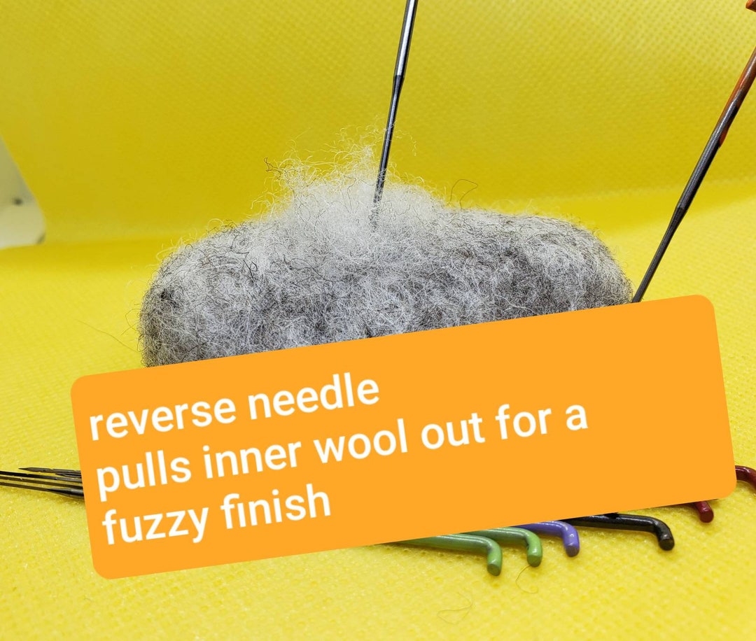 Needle Felting Needles 12 Pack With Reverse. 2 of Each 38g 40g 42g ...