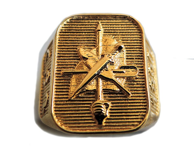 Armenian Zinanshan Ring 18K Gold // Personalized Jewelry, Mens Ring ...