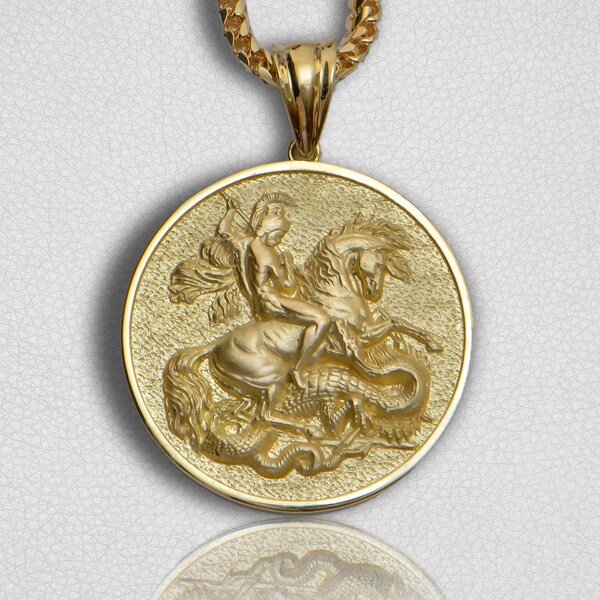 St George Pendant - Etsy