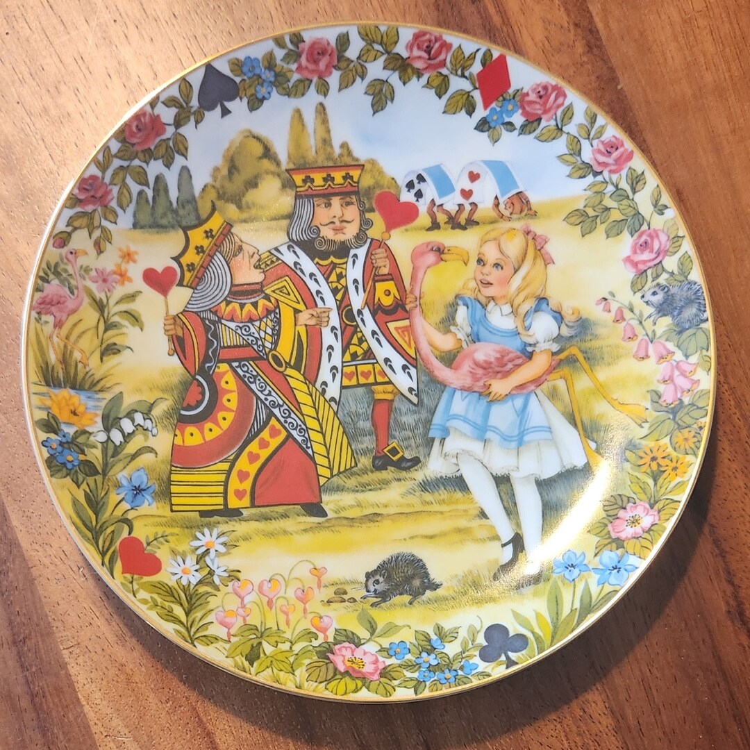 Alice in Wonderland "the Croquet Match" Collectible Plate by Roberta ...