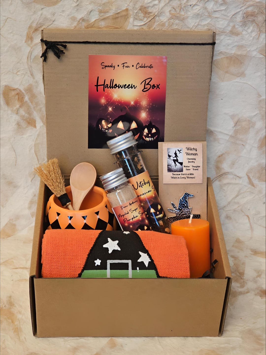 Halloween Tea Gift Box, All Hallows Hygge Set, Cute Mini Mug, Witch ...