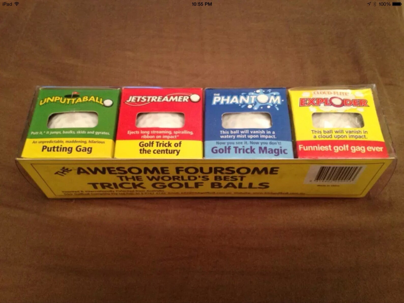 Exploding Golf Ball Gift Pack or Awesome Foursome Gift Pack. Great ...