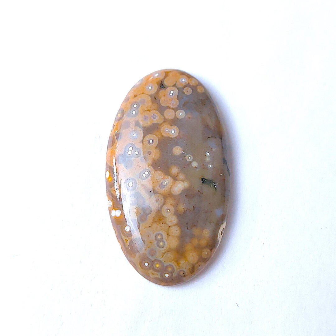 Ocean Jasper Healing Crystal for Calm & Positive Energy Oval(37x26x5 ...