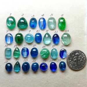 Mixed Kyanite Natural Gemstones, Multicolor Kyanite Rough Cabochons for ...