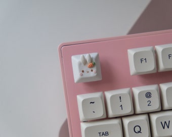 Miffy Bunny Artisan Keycap Handmade Polymer Clay, for Keyboard - Etsy