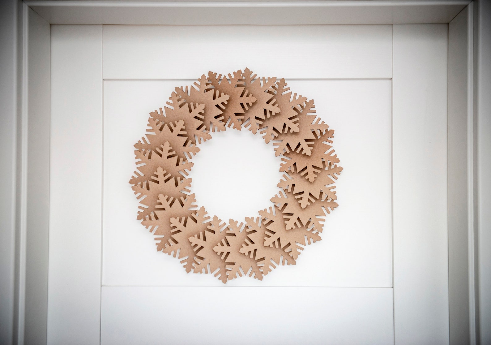 Winter Wreath - Cardboard Decoration for Self-assembly - Etsy