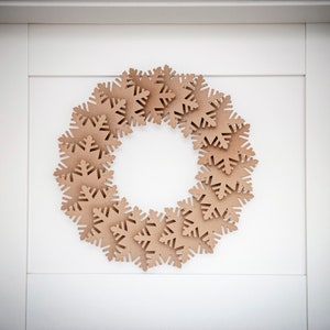 Winter Wreath - Cardboard Decoration for Self-assembly - Etsy