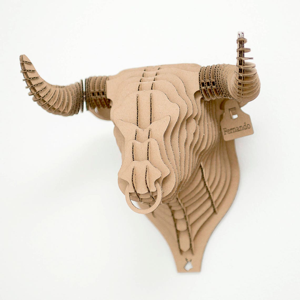 Fernando - Bull Trophy. Animal for Self-assembly Made of Ecological ...