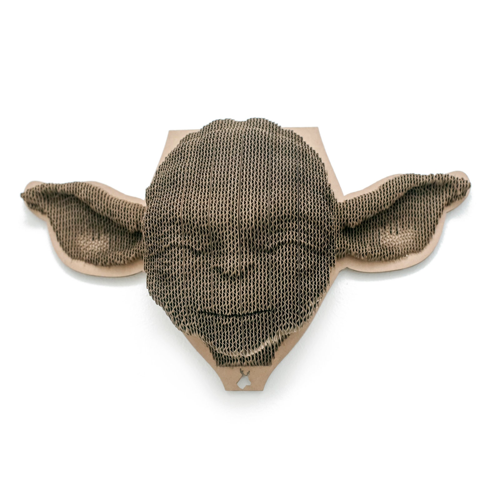 Yoda Mask for Self-assembly Made of Ecological Cardboard. 3D - Etsy