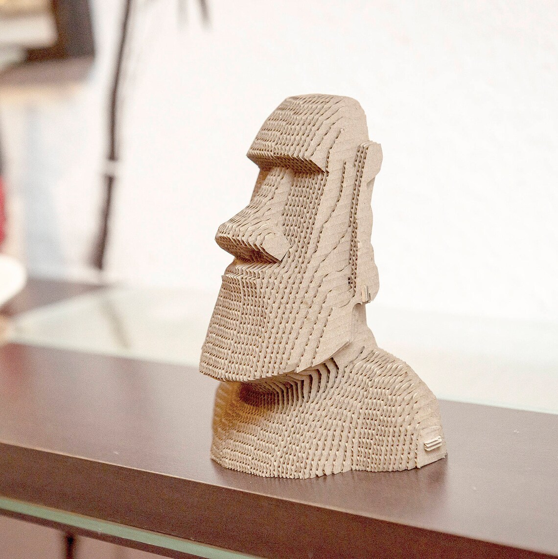 Sculpture Moai of Easter Island. for Self Assembly Made of Eco-friendly ...