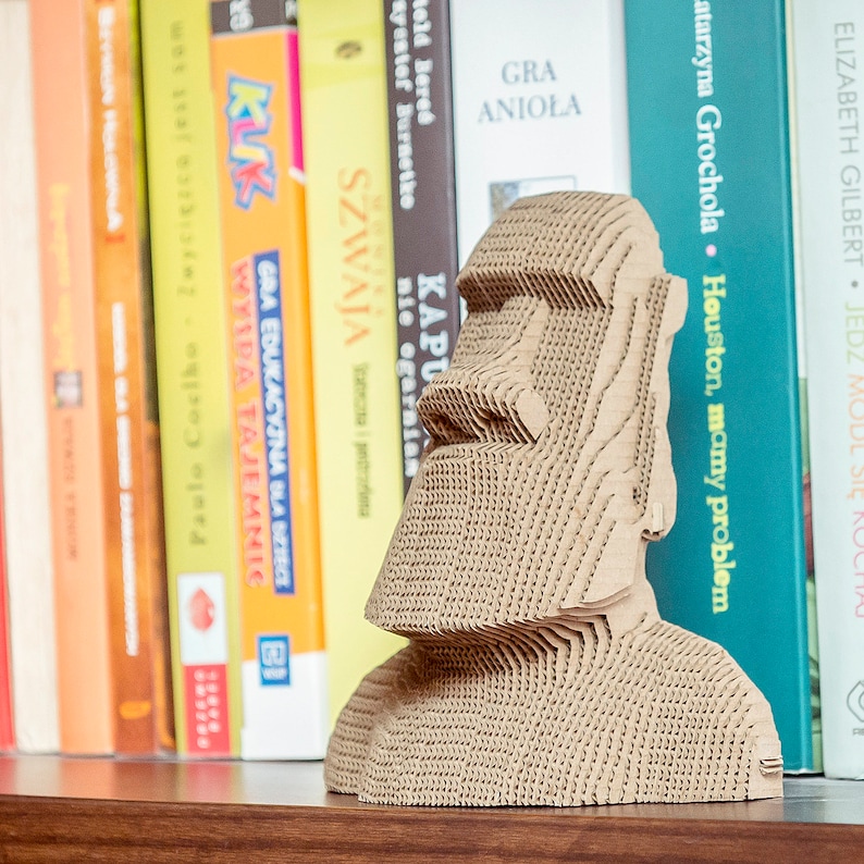 Sculpture Moai of Easter Island. for Self Assembly Made of Eco-friendly ...