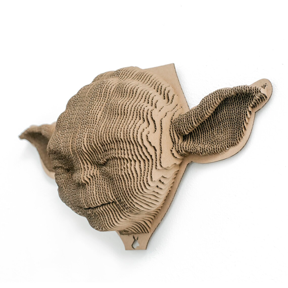 Yoda Mask for Self-assembly Made of Ecological Cardboard. 3D - Etsy