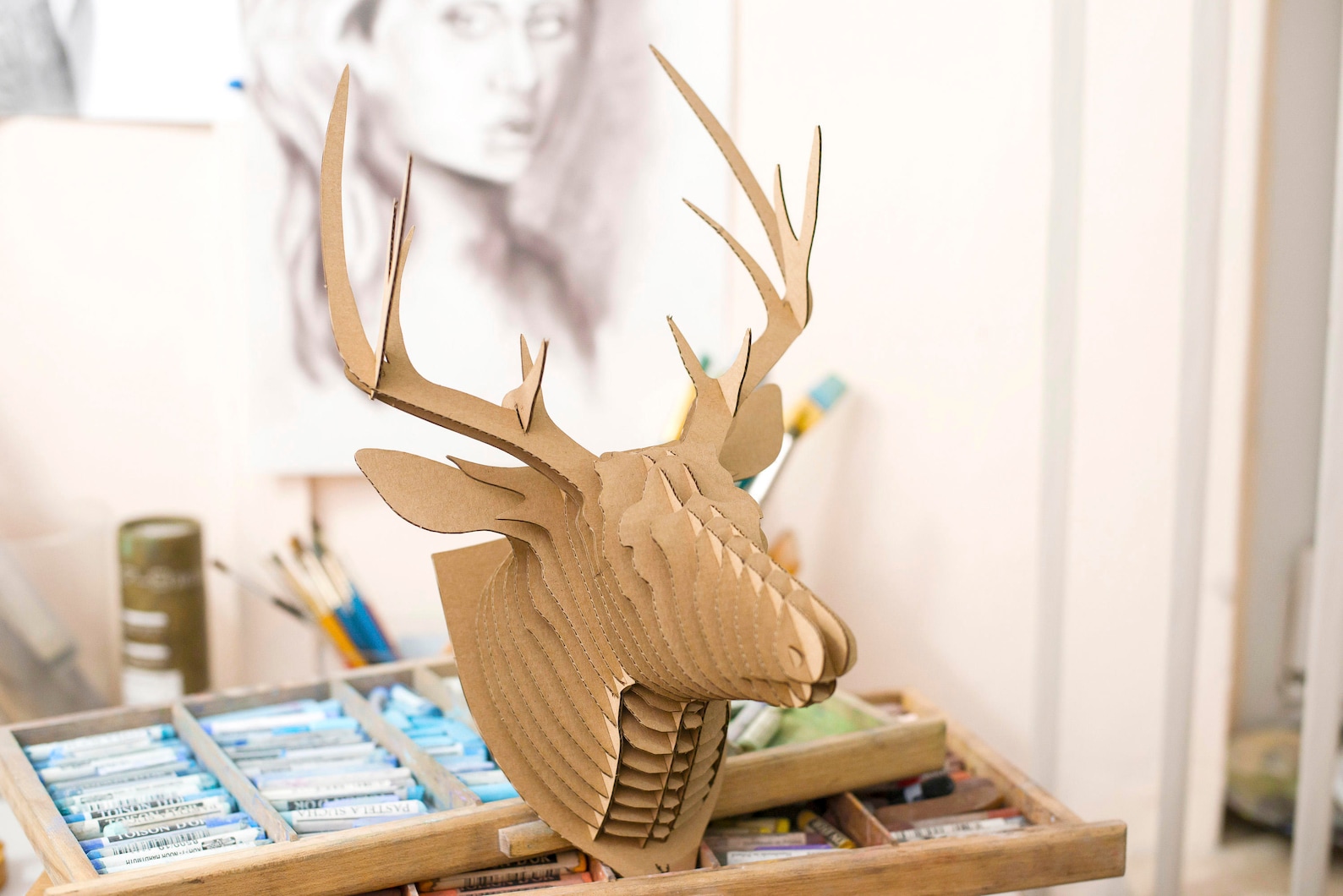 Hubert - Deer Trophy. Animal for Self-assembly Made of Ecological ...