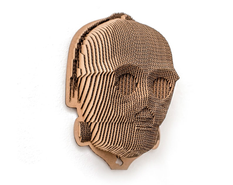 C3P0 Mask for Self-assembly Made of Ecological Cardboard. 3D - Etsy