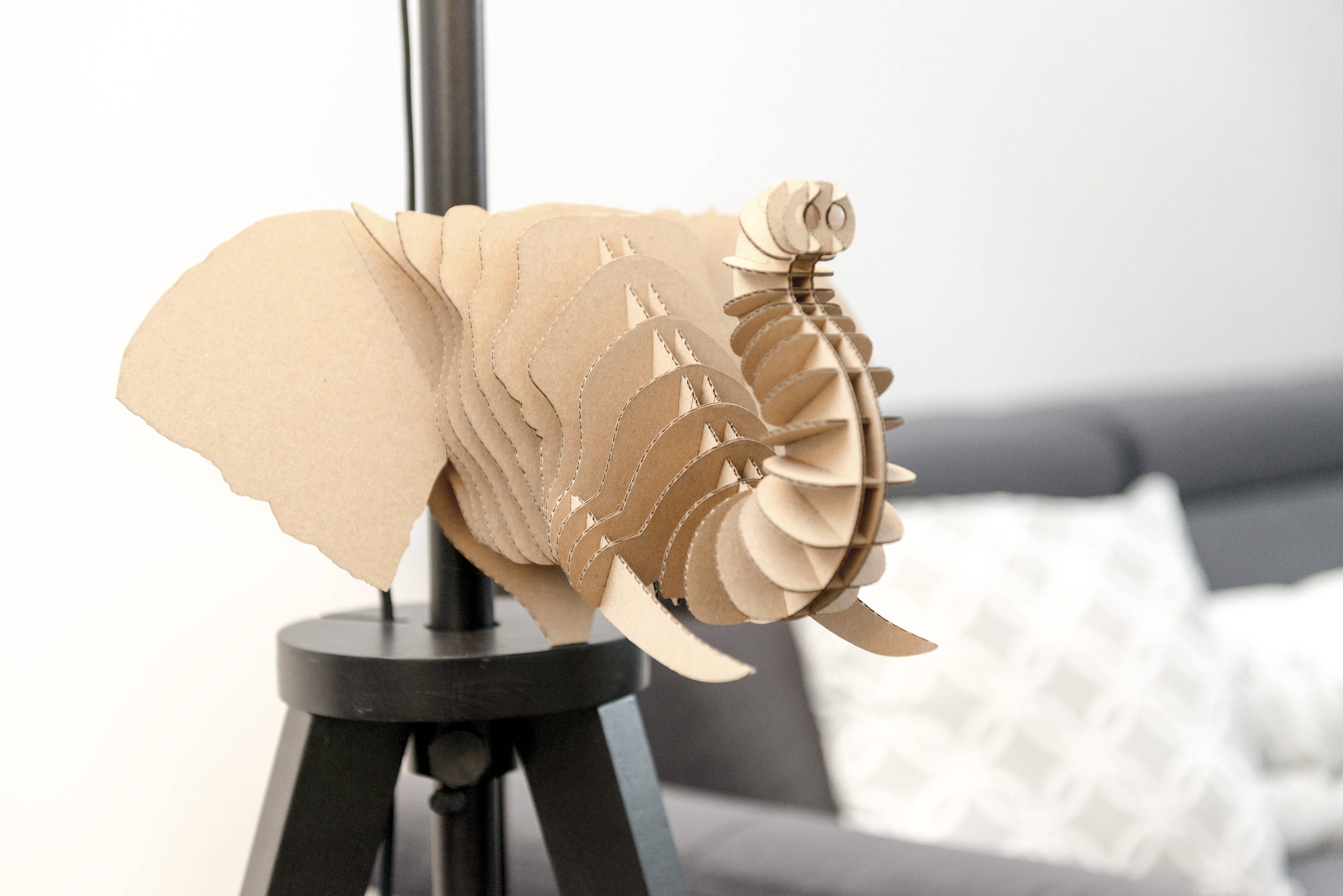 Frank - Elephant Trophy. Animal for Self-assembly Made of Ecological ...